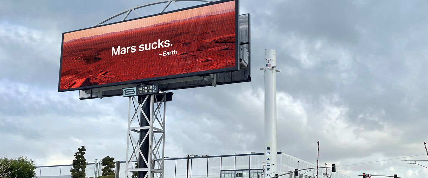 Welcome To Mars Billboard